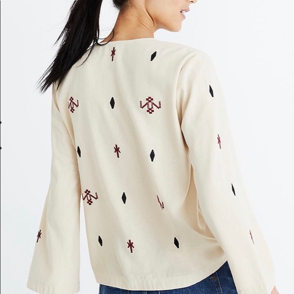 Madewell | Tops | Likenew Madewell Embroidered Fringe Top | Poshmark